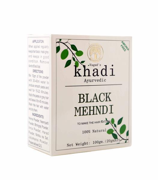 Vagad's Khadi Mehndi Powder - Black 100 gm