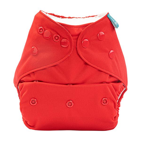 Bumberry Reusable Pocket Diaper with 1 Microfiber Insert - Red