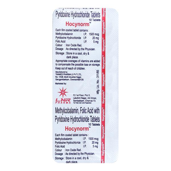 HOCYNORM Tablet 10's Price, Uses, Side effects, Substitutes | Netmeds
