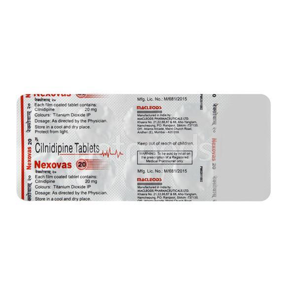Nexovas 20mg Tablet 10'S