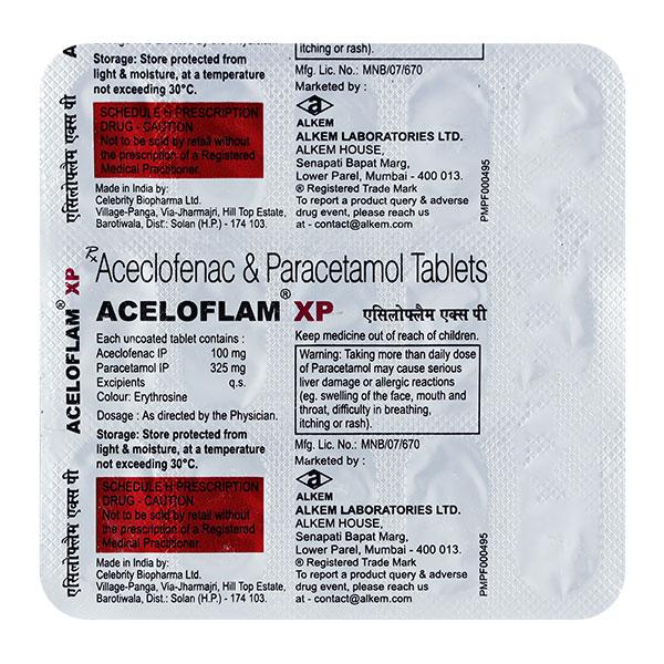 Aceloflam XP Tablet 15'S : Uses, Side Effects, Price | Netmeds