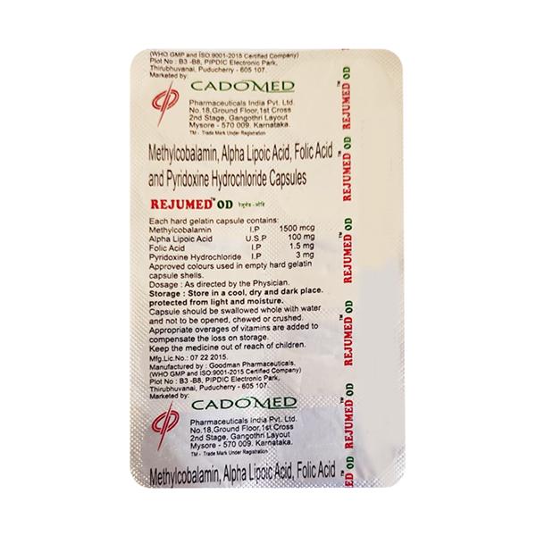 Rejumed OD Capsule 10'S : Uses, Side Effects, Price | Netmeds