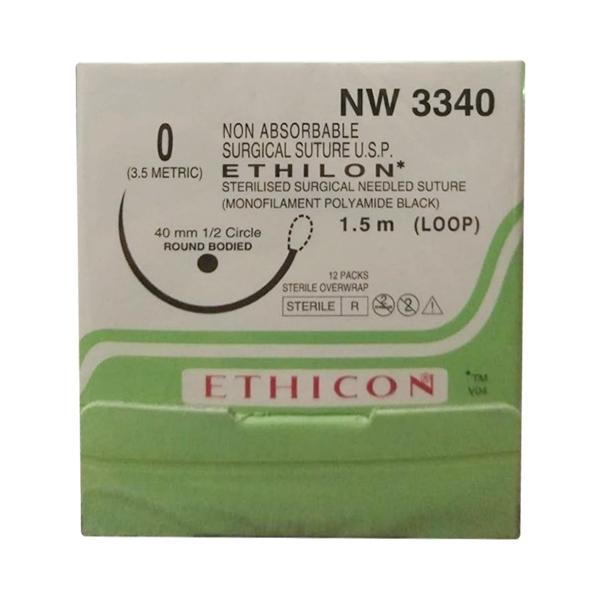 Johnson & Johnson Ethicon Ethilon Non Absorbable Surgical Suture (1.5 ...