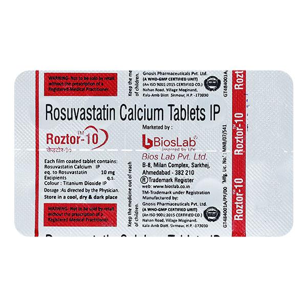 Buy ROZTOR 10mg Tablet 10's Online at Upto 25% OFF | Netmeds