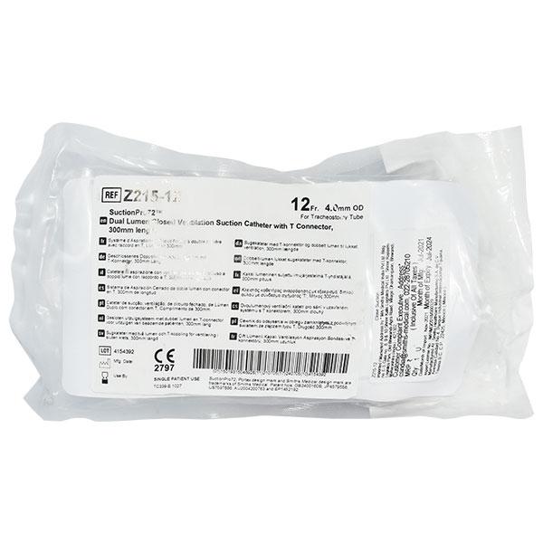 Portex Dual Lumen Suction Catheter with T Connector 12 Fr (4.0mm) (REF ...
