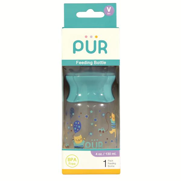Pur Feeding Bottle - Blue 130 ml