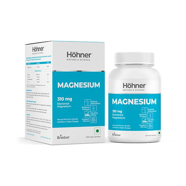Buy Hohner Magnesium 310 mg Veg Capsule 60's Online at Discounted Price ...
