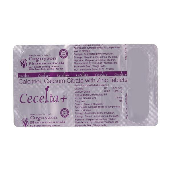 Cecelia Plus Tablet 10'S Price, Uses, Side effects, Substitutes | Netmeds