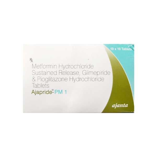 Buy AJAPRIDE PM 1 Tablet 10's Online at Upto 25% OFF | Netmeds