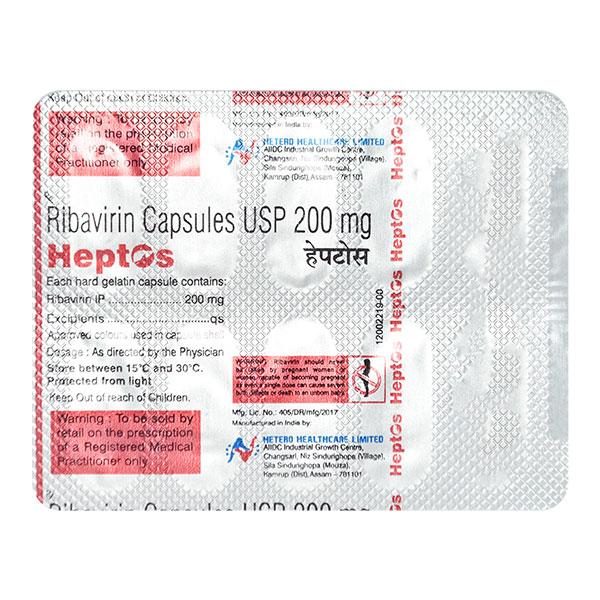 Heptos 200mg Capsule 10'S