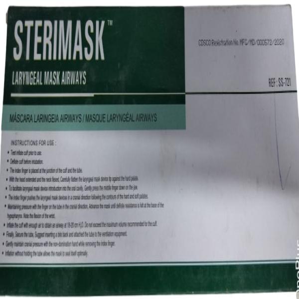 Sterimed Silicone Laryngeal Mask Airway (SS 721) (Size 2.0) 1's Online ...