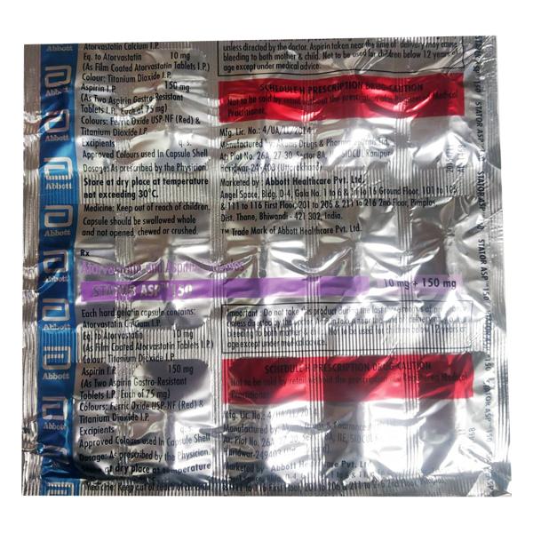 Stator Asp 150mg Capsule 15'S