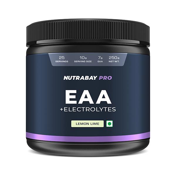Buy Nutrabay Pro EAA + Electrolytes - Lemon Lime 250 gm Online at ...
