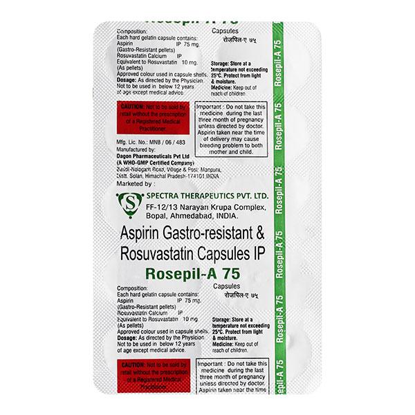 Buy ROSEPIL A 10/75 Capsule 10's Online at Upto 25% OFF | Netmeds