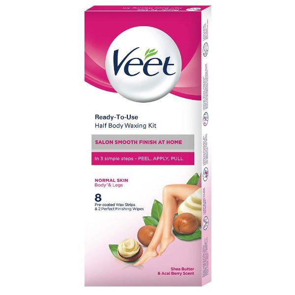 Buy Veet Half Body Wax Strips - Normal Skin 8's Online at Discounted ...