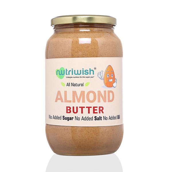 Nutriwish Almond Butter 1 kg Online at Best Price - Healthy Snacks