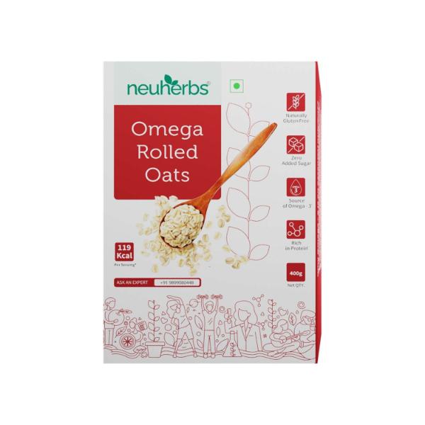 Buy Neuherbs Omega Rolled Oats 400 gm Online at Discounted Price | Netmeds