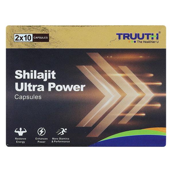 Buy Truuth Shilajit Ultra Power Capsule (2 x 10's) 1's Online at Best ...