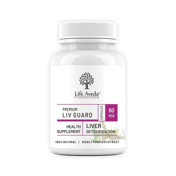 Life Aveda Premium Liv Guard Veg Capsule 60's - Liver Support ...