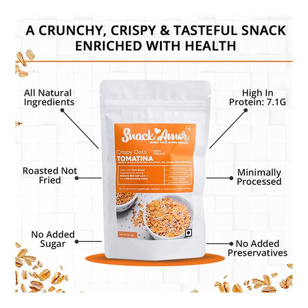 Snack Amor Crispy Oats Tomatina 100 gm