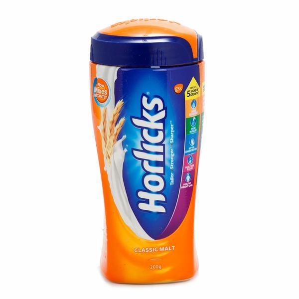 Buy Horlicks Health Drink Powder - Classic Malt Flavour 200 gm (Pet Jar ...