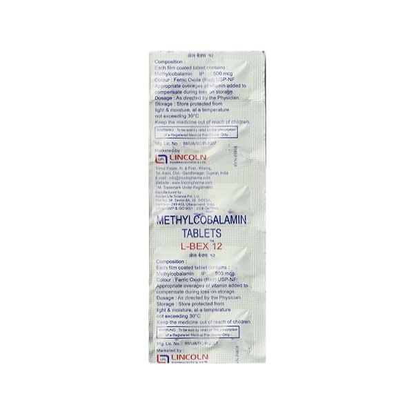 Buy L BEX 12 Tablet 10's Online at Upto 25% OFF | Netmeds