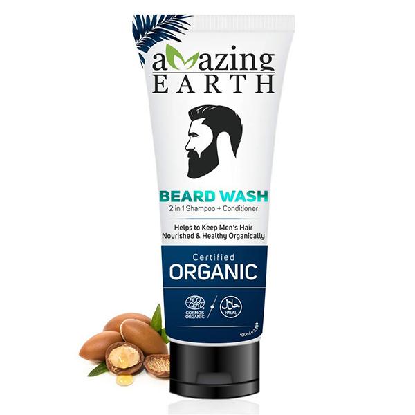 Amazing Earth 2 in 1 Beard Wash 100 ml Online at Best Price - Beard Wash