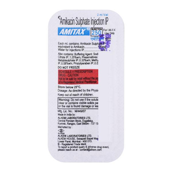 Amitax 250mg Injection 2ml