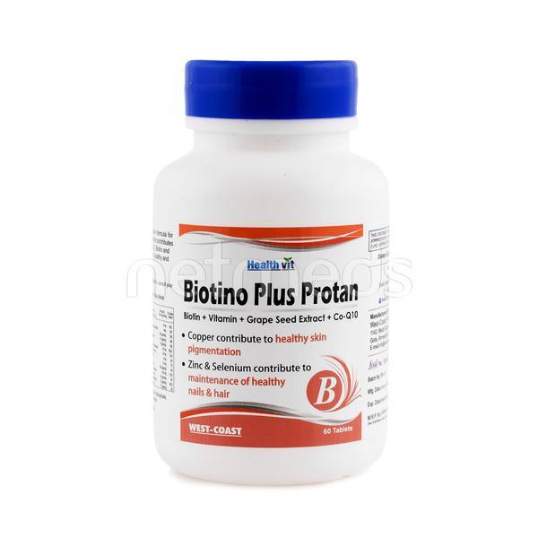 HealthVit Biotino Plus Protan Biotin + Vitamin + Grape Seed Extract ...