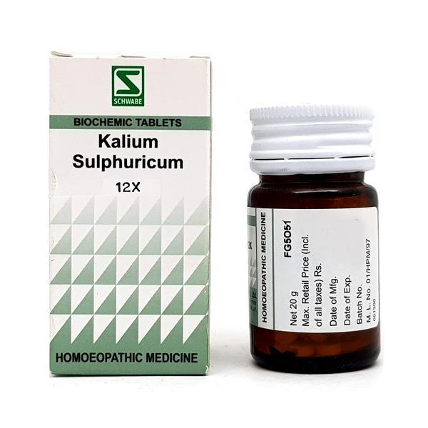Dr.Willmar Schwabe Kali Sulphuricum 12X Tablet 20 gm Online at ...