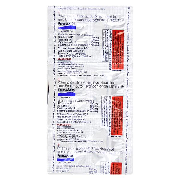 FORECOX 150MG TABLET 6'S - Price, Uses, Side Effects, and Substitutes ...