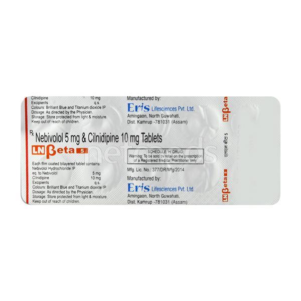 LN Beta 5mg Tablet 10'S Price, Uses, Side effects, Substitutes | Netmeds
