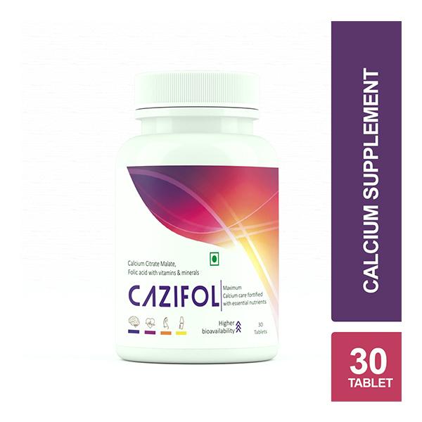 Cazifol Maximum Calcium Care Fortified with Essential Nutrients Tablets ...