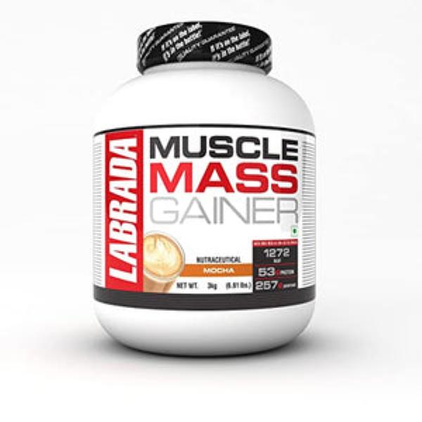 Buy Labrada Muscle Mass Gainer Powder - Mocha 3 kg Online at Best Price ...