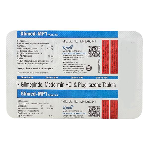 GLIMED MP 1MG TABLET 10'S