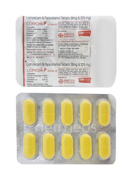 Buy Lorox P Tablet 10'S Online at Upto 25% OFF | Netmeds