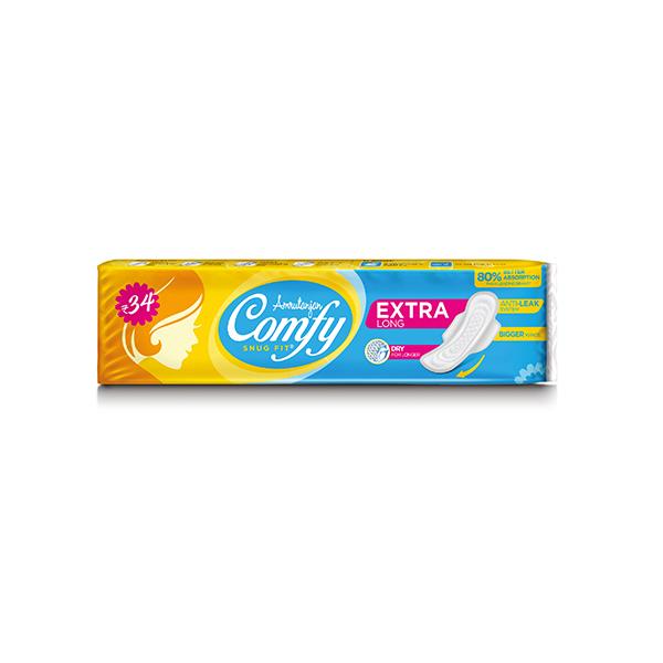 Buy Amrutanjan Comfy Snug Fit Sanitary Pads - Extra Long 6's Online at ...
