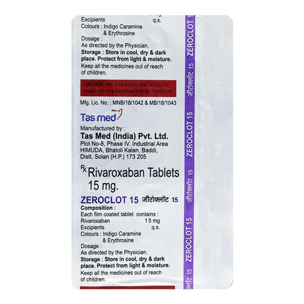 ZEROCLOT 15 Tablet 15's