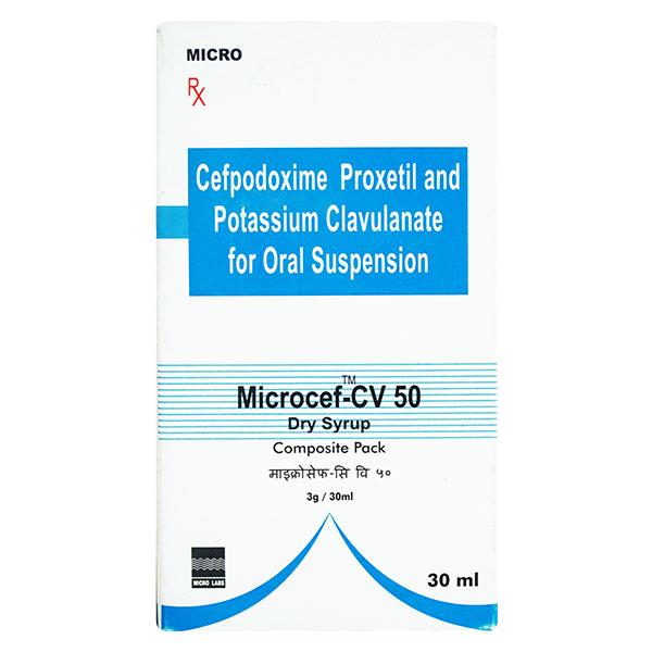 Microcef CV 50 Dry Syrup 30ml : Price, Uses, Side Effects | Netmeds