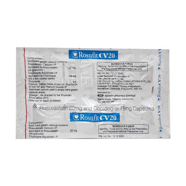 Rosufit CV 20mg Capsule 10'S