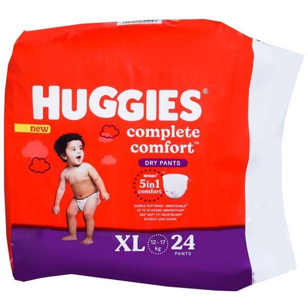 Buy Huggies Complete Comfort 5 in 1 Dry Diaper Pants (XL) 24's Online at Best Price - Diapers ...