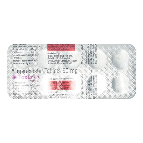 TOXUR 60 Tablet 10's Price, Uses, Side effects, Substitutes | Netmeds