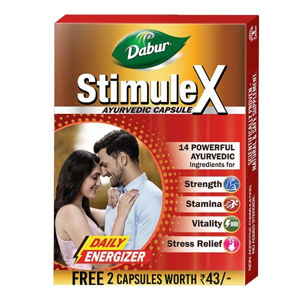 Dabur StimuleX Ayurvedic Capsule 10's + Free Capsule 2's
