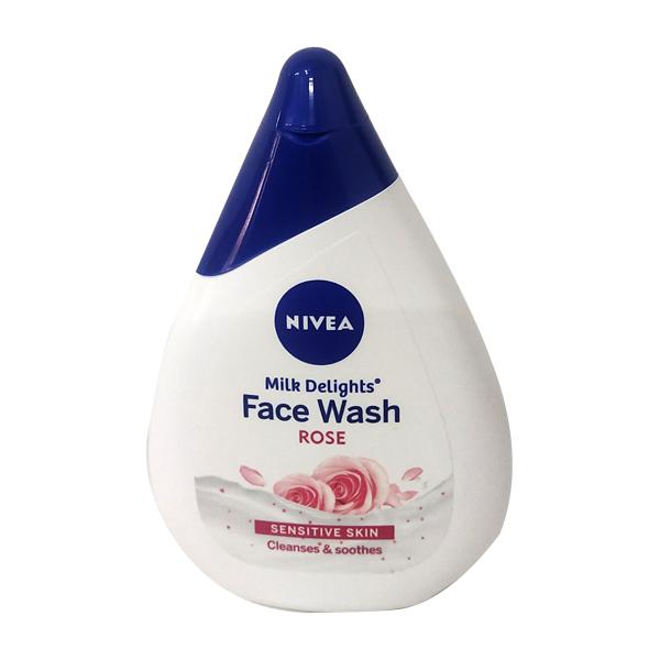 Buy Nivea Milk Delights Face Wash for Sensitive Skin - Rose 50 ml ...