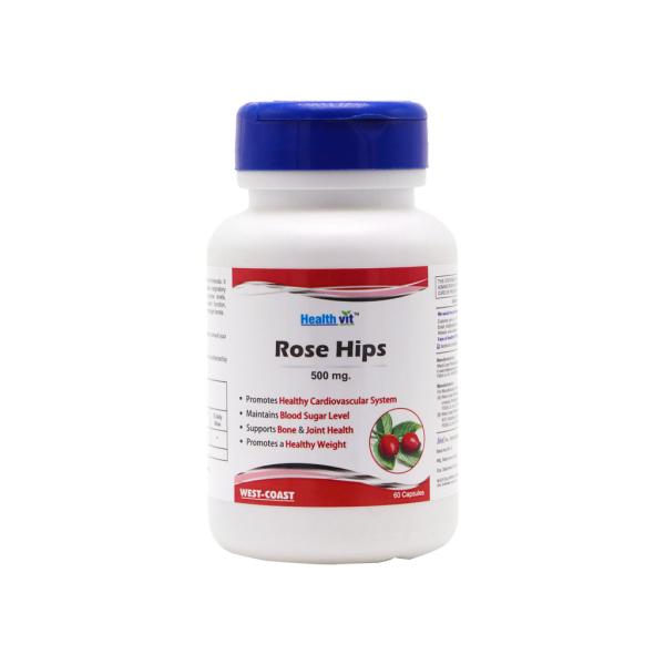 Buy Healthvit Rose Hips 500 mg Capsule 60's Online at Discounted Price ...
