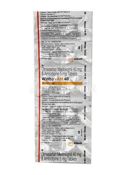 Winbp AM 40mg Tablet 10'S