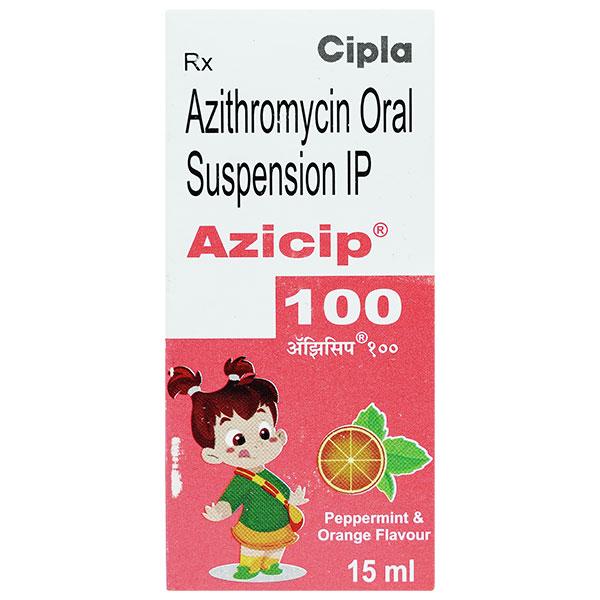 AZICIP 100 PEPPERMINT & ORANGE FLAVOUR Oral Suspension 15ml Price, Uses ...