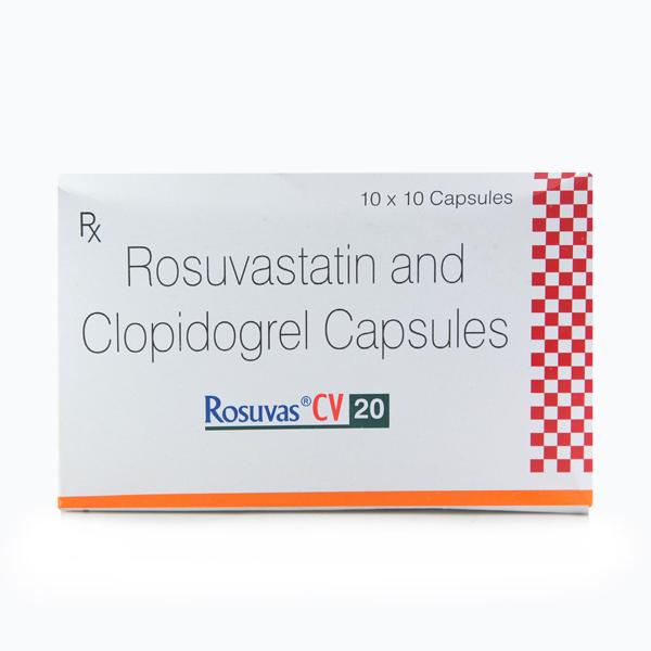 Rosuvas CV 20mg Capsule 10'S Price, Uses, Side effects, Substitutes ...
