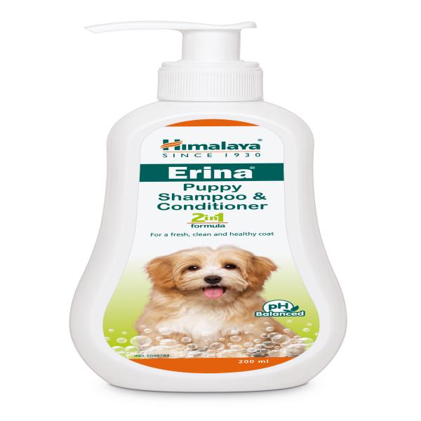 Himalaya Erina Puppy Shampoo & Conditioner 2-In-1 Formula 200 ml Online ...