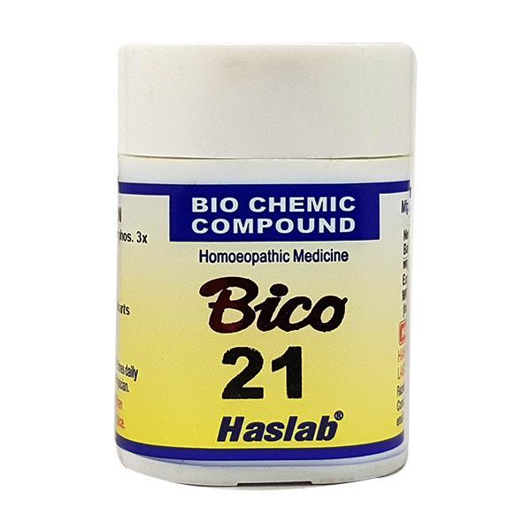 Buy Haslab Bico 21 Biochemic Compound Tablet 20 gm Online at Discounted ...